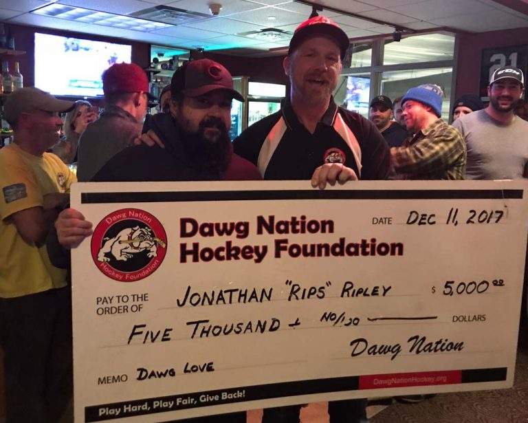 Giving Back to Jonathan “Rips” Ripley | DAWG Nation Hockey Foundation
